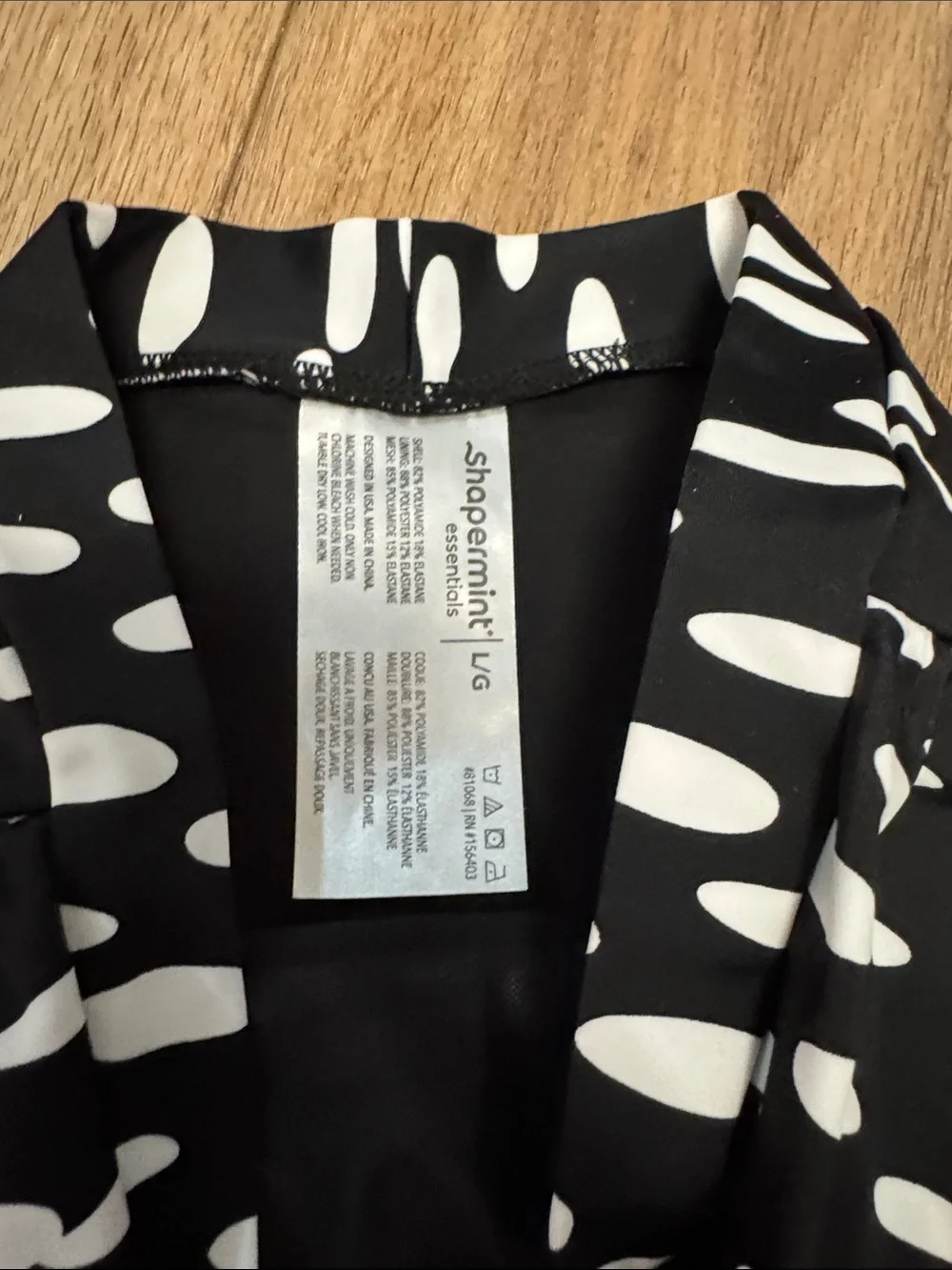 Shapermint | Swim | Shapermint Nwt L Black White Ruched Highwaist ...